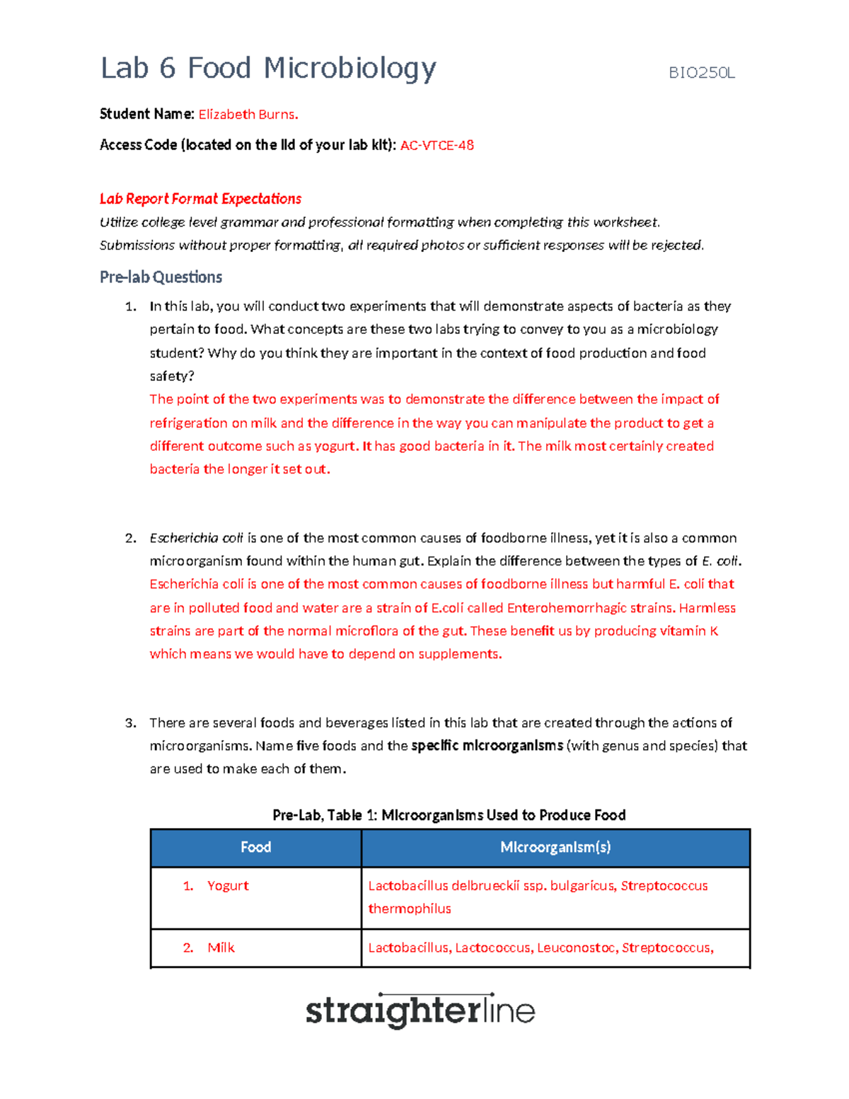 BIO250 Lab 6 - Observations and Results from Microbiology Experiments ...