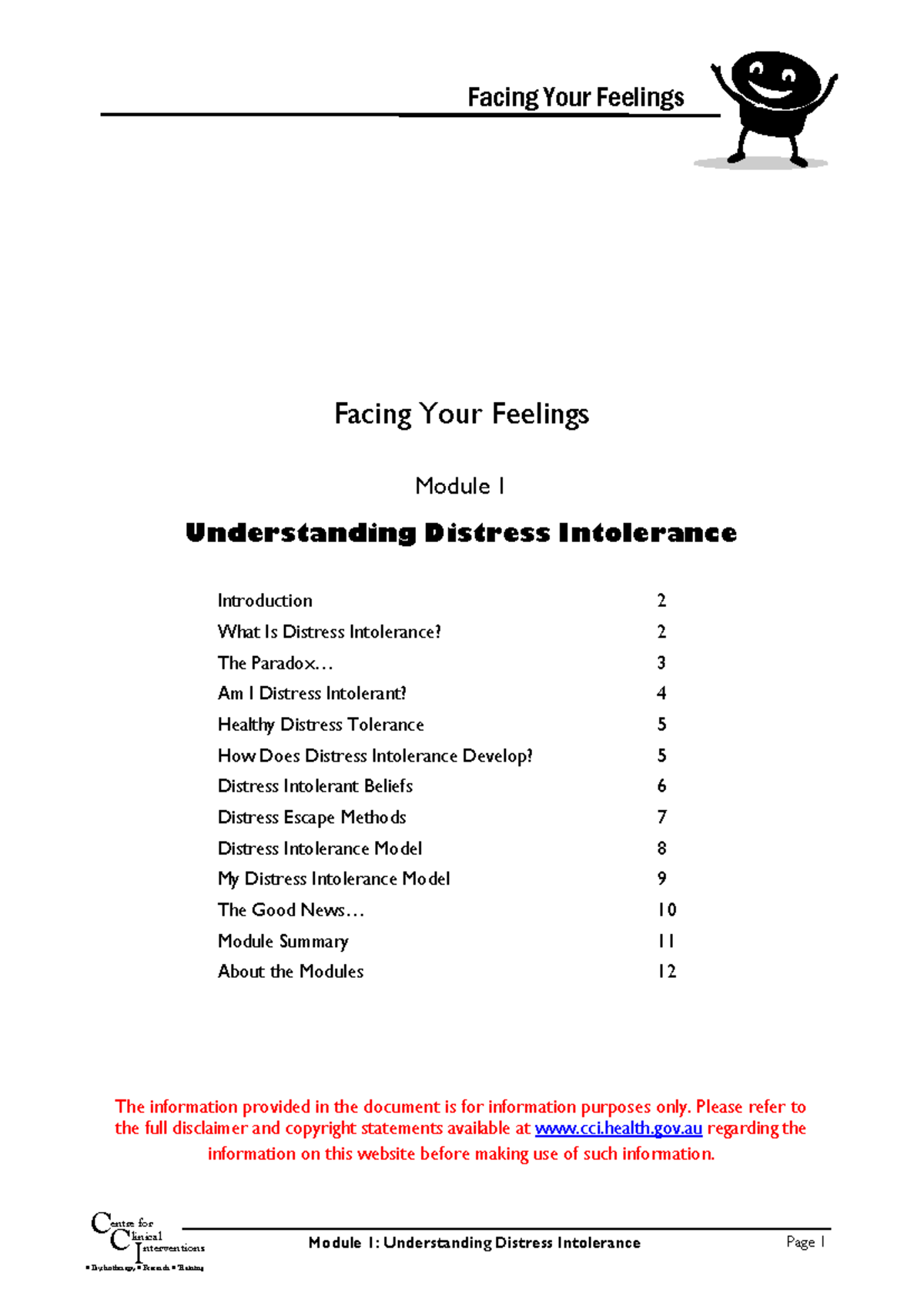 Facing Your Feelings - 01 - Understanding Distress Intolerance - Facing ...