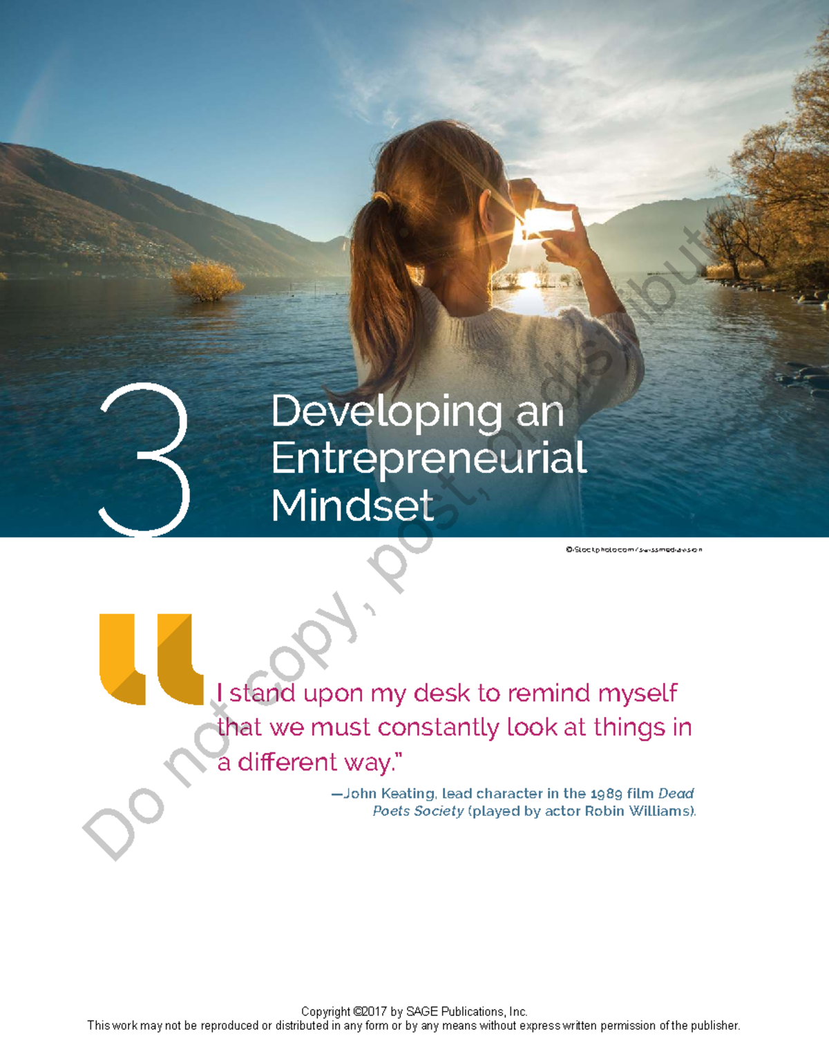 86061 Chapter 3: Developing an Entrepreneurial Mindset and Its Importance - Studocu