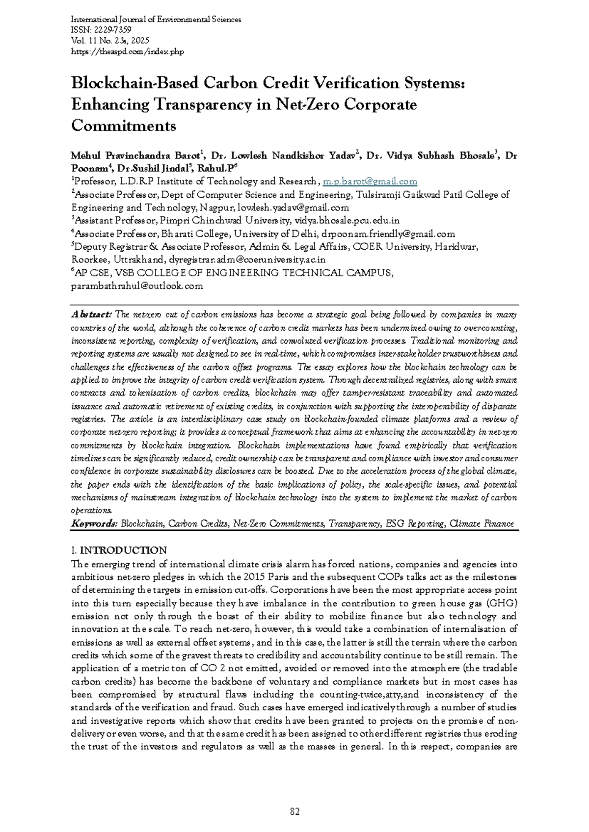 Carbon Credit Verification Systems: Enhancing Transparency with ...