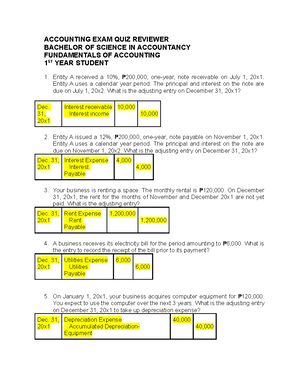 Reviewer PFRS 7 Financial Instruments - PFRS 7 Financial Instruments ...