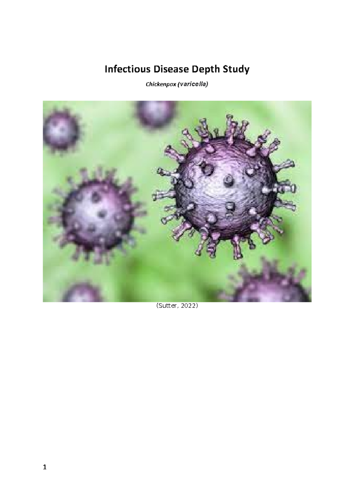 Infectious Disease Case Study: In-Depth Look at Chickenpox (Varicella ...