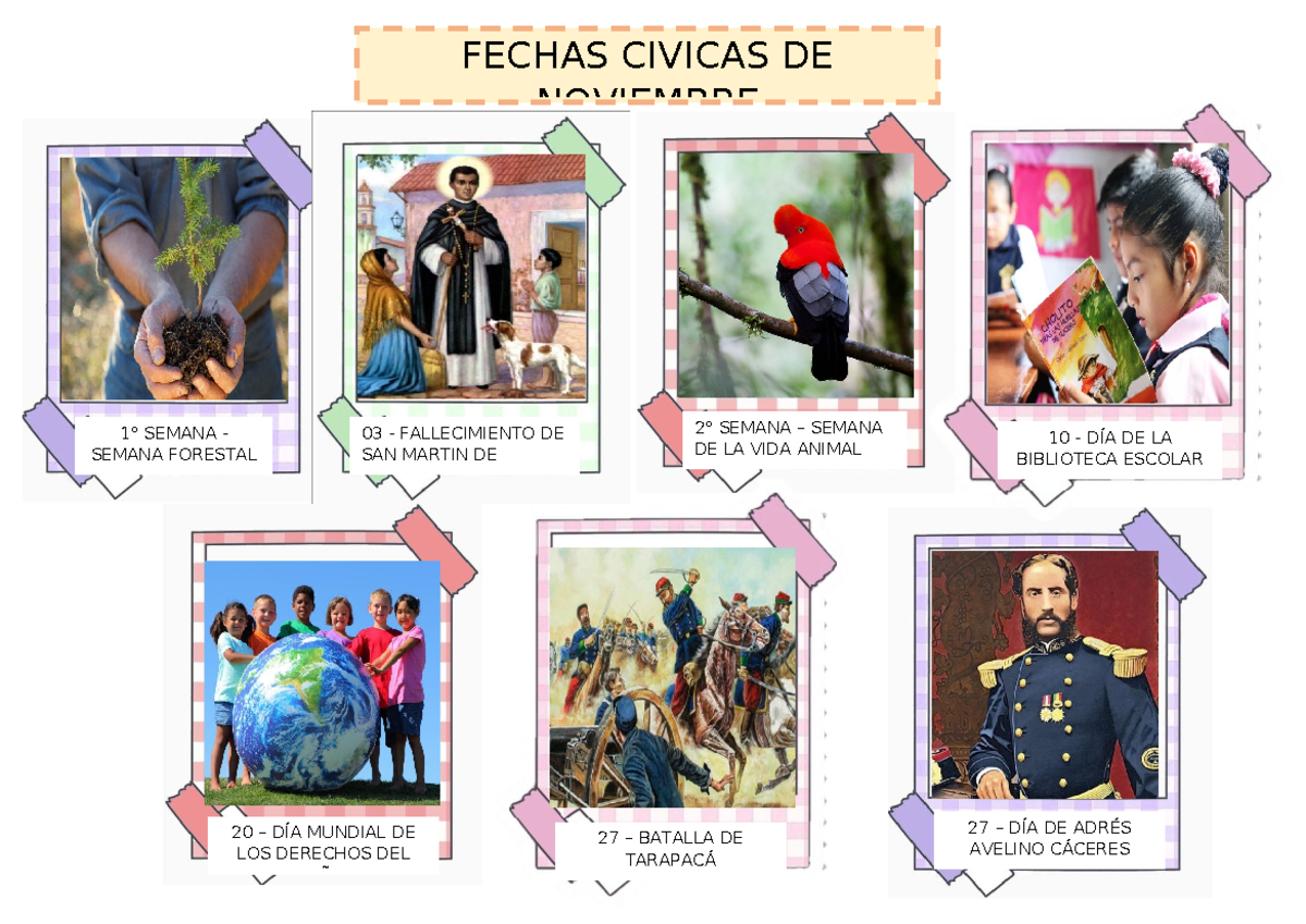 Noviembre Fechas Civicas - comunicacion - FECHAS CIVICAS DE NOVIEMBRE 1 ...