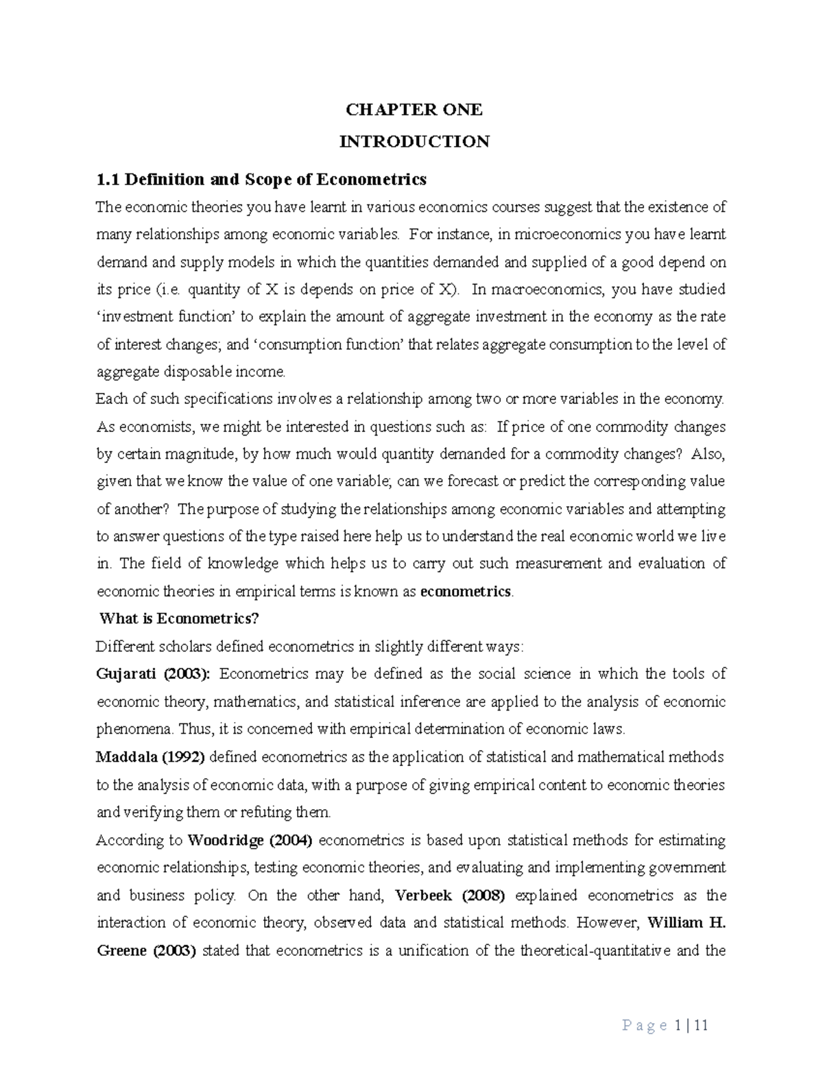 Chapter 1 - supplement material - CHAPTER ONE INTRODUCTION 1 Definition ...