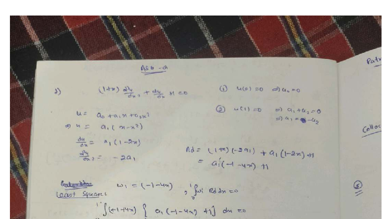 ASE-01 Galerkin Method and Weak Form Analysis Notes - Studocu