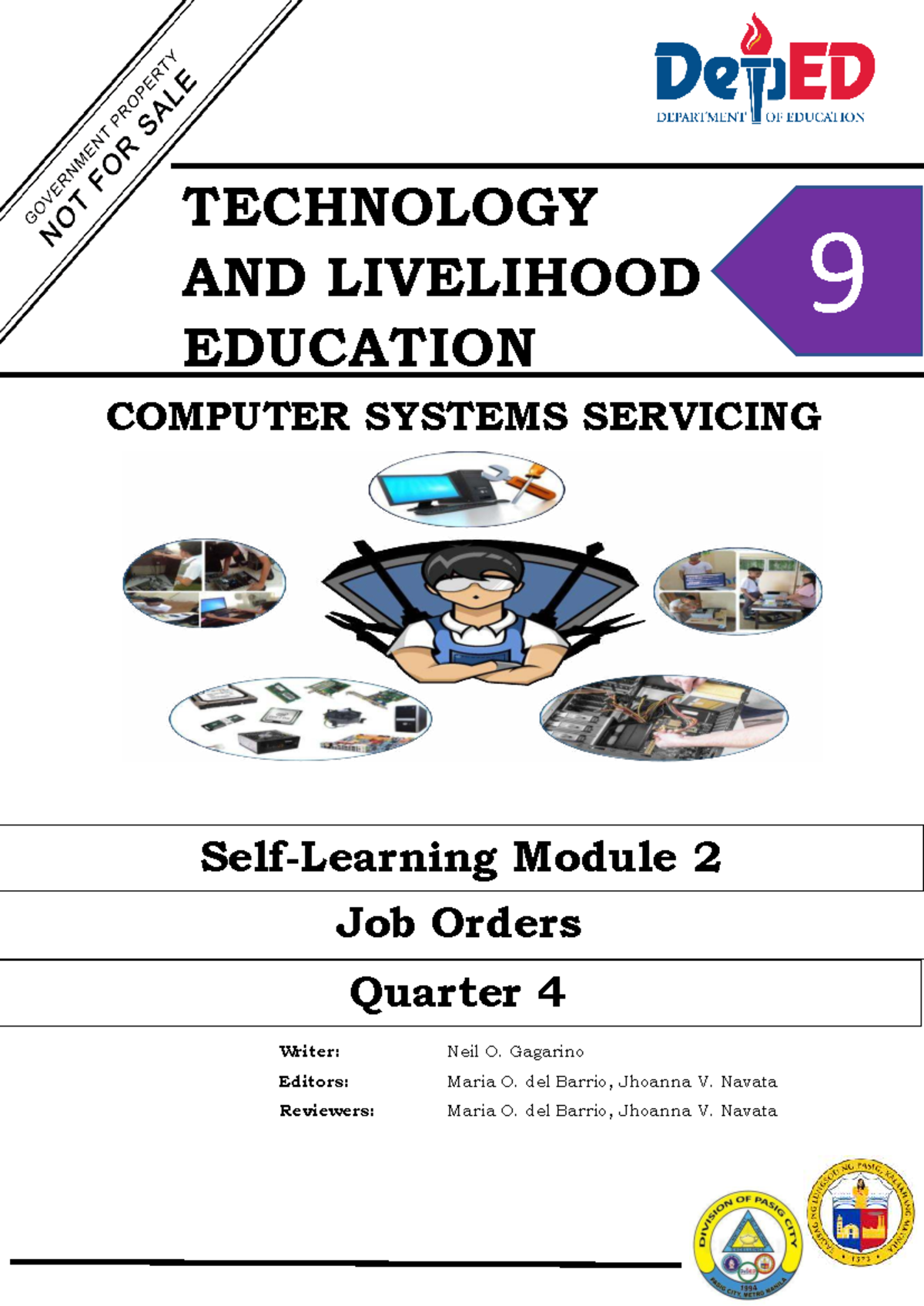 TLE CSS9 Q4 M2 - Understanding Job Orders in Computer Systems Servicing ...