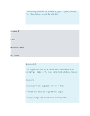 N302 Mental Health Revision - Mental Health: 1. Mental status ...