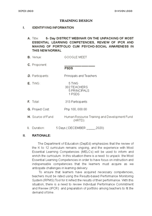 Clean UP Drive - COMMUNITY PROJECT PROPOSAL CLEAN-UP DRIVE PROJECT ...