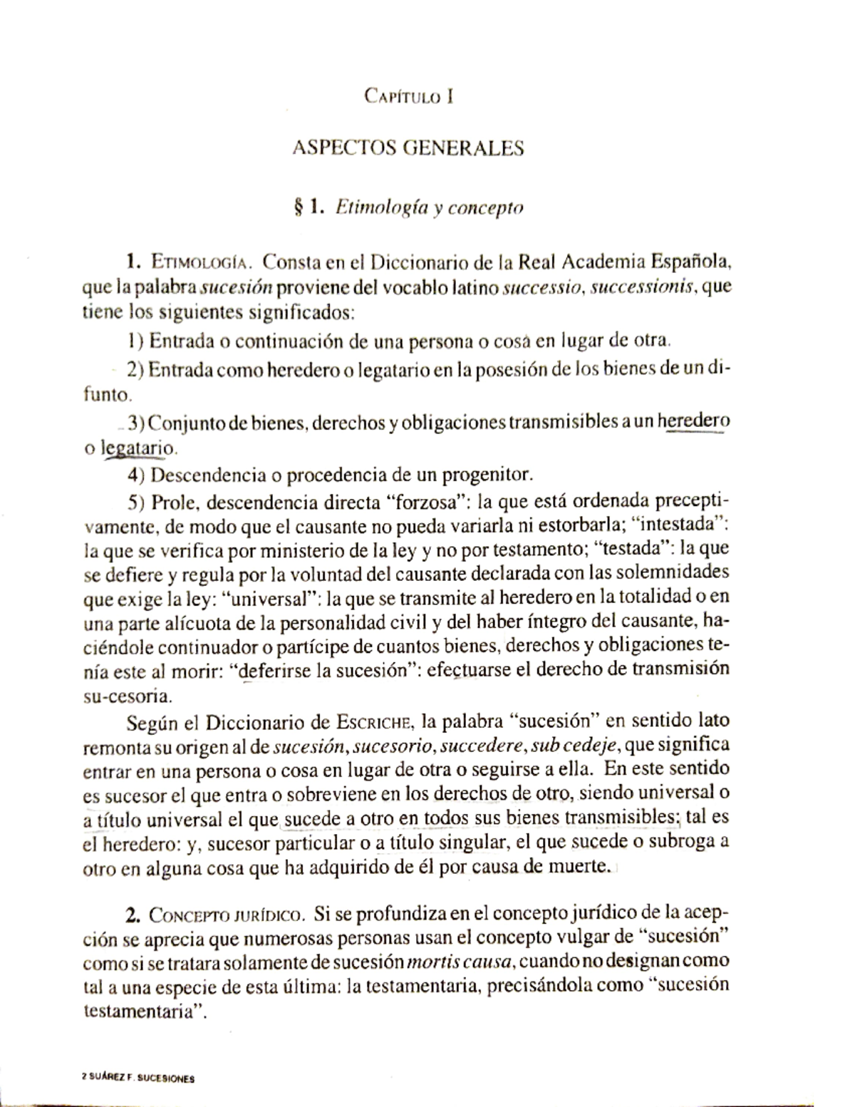 Sucesiones: Aspectos Generales y Conceptuales - PG 44 - Studocu