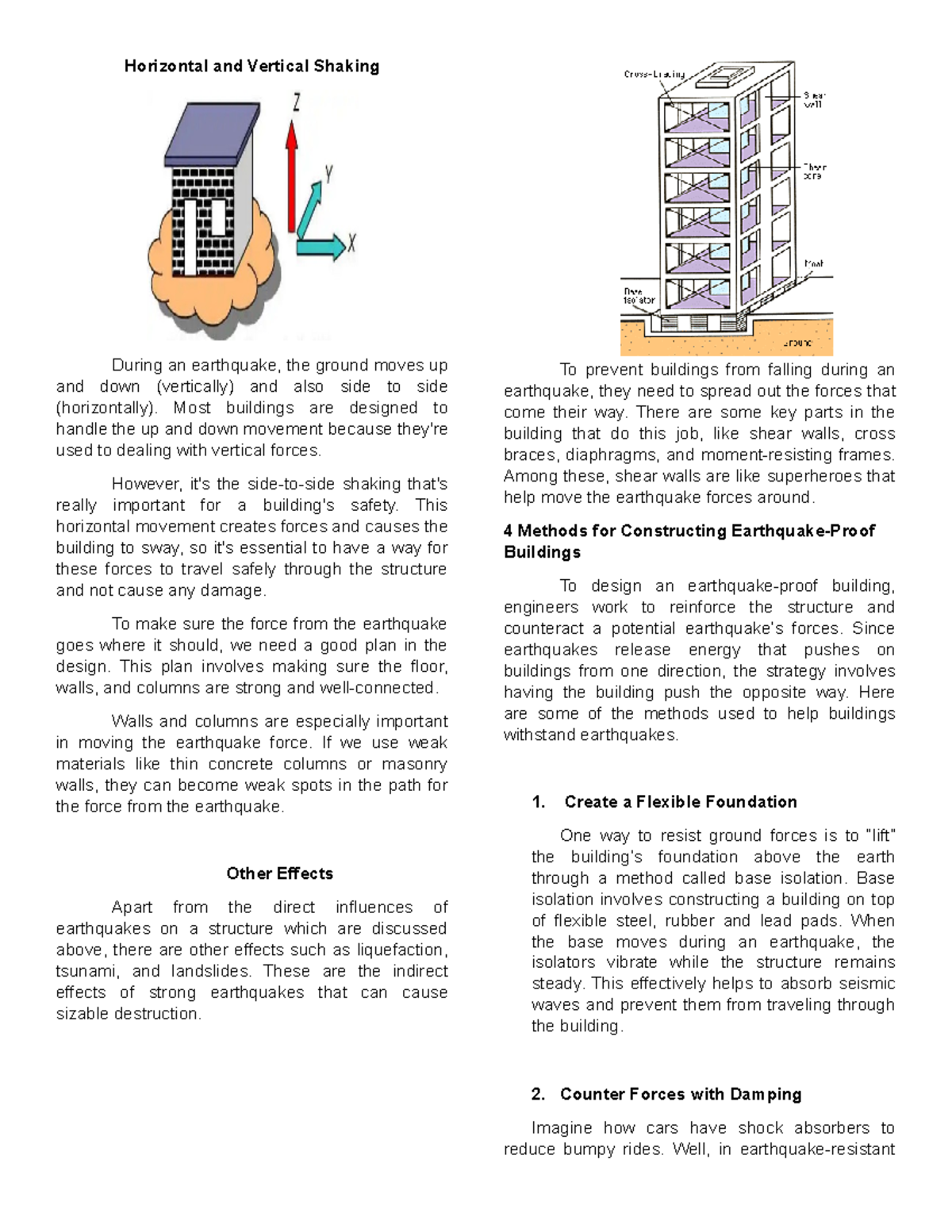 Part 2 - ambot - Horizontal and Vertical Shaking During an earthquake ...
