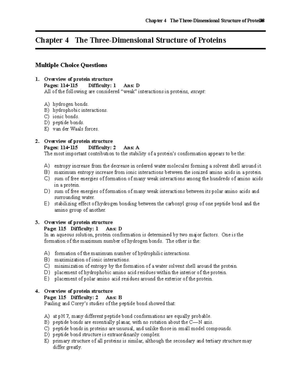 Chapter 4 - MCQ Questions - Multiple Choice Questions Overview of ...