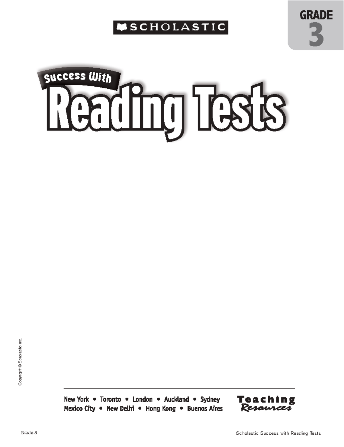 Grade 3 Reading Skills Practice Tests Workbook - Studocu