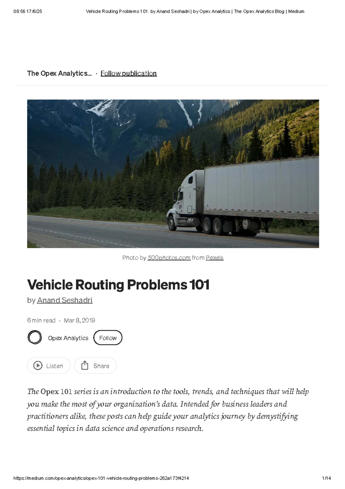 Vehicle Routing Problems 101: An Introduction to VRP Techniques - Studocu