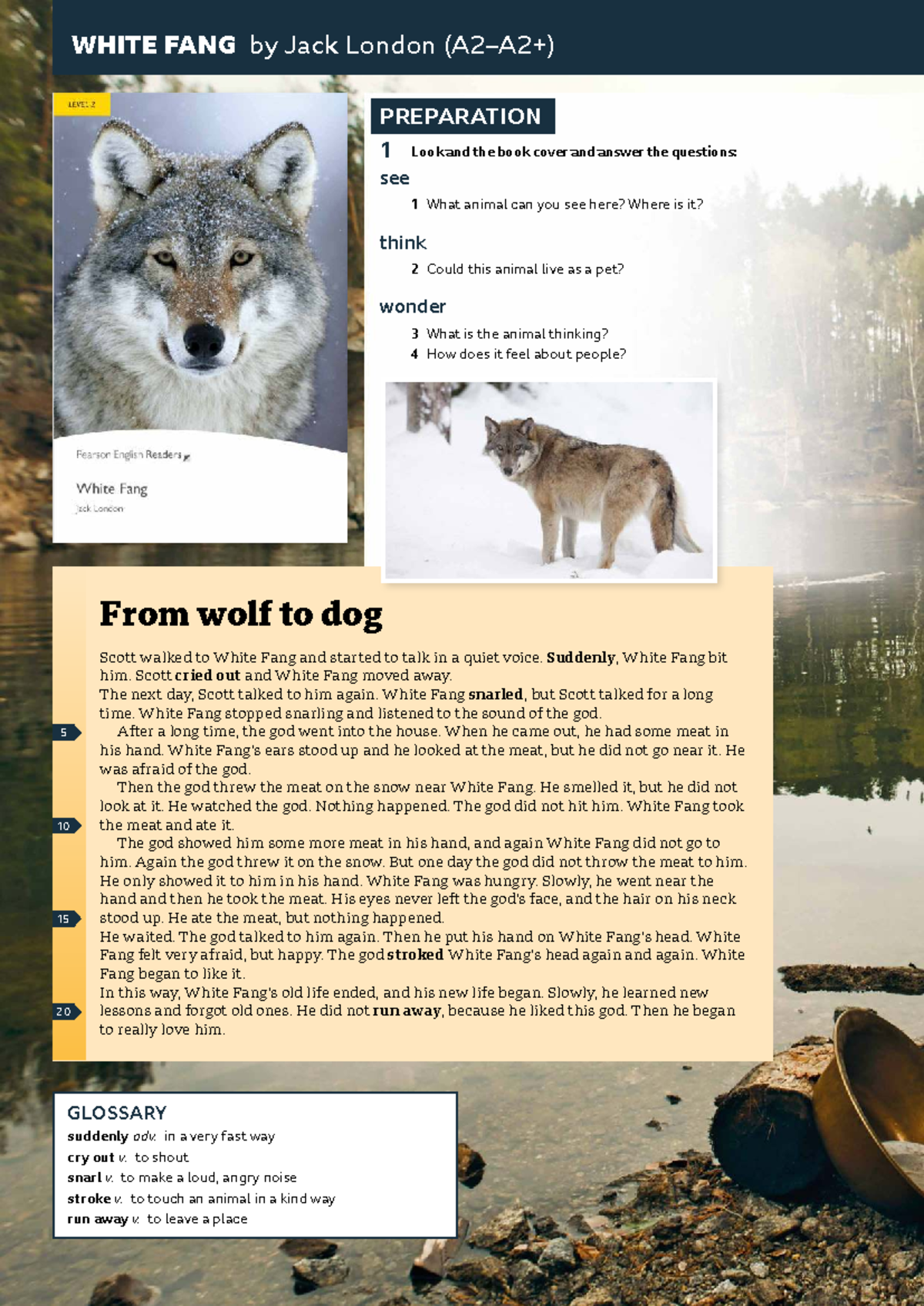 SO3 Lit Lesson 03: White Fang Character Development Analysis - Studocu