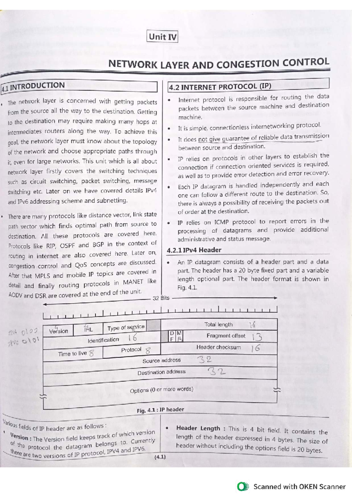 Unit IV: Network Layer & Congestion Control - Computer Networks (COMP ...