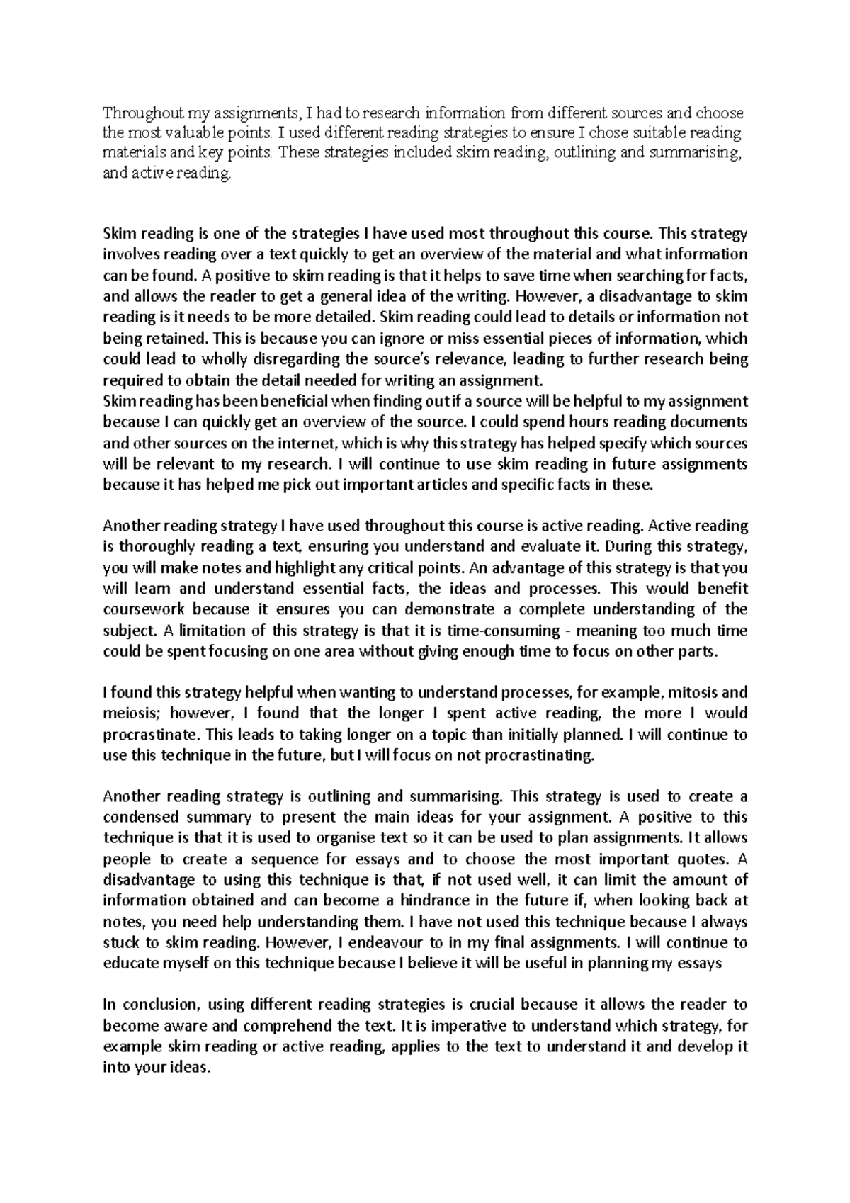 Unit 18 - Q4 - Effective Reading Strategies for Research Success - Studocu