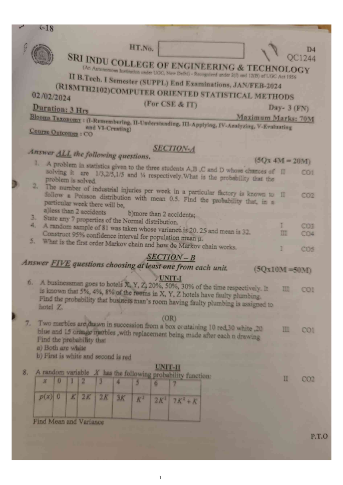 PYQ for R22ECE2112 Digital Electronics & R22CSE2112 Data Structures ...