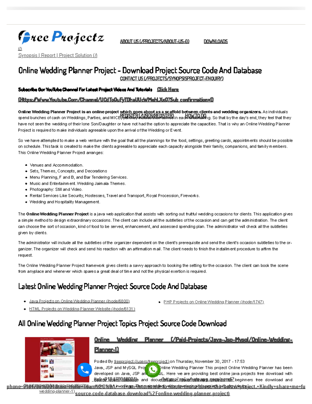 Online Wedding Planner Project: Java, JSP & MySQL Source Code Download ...