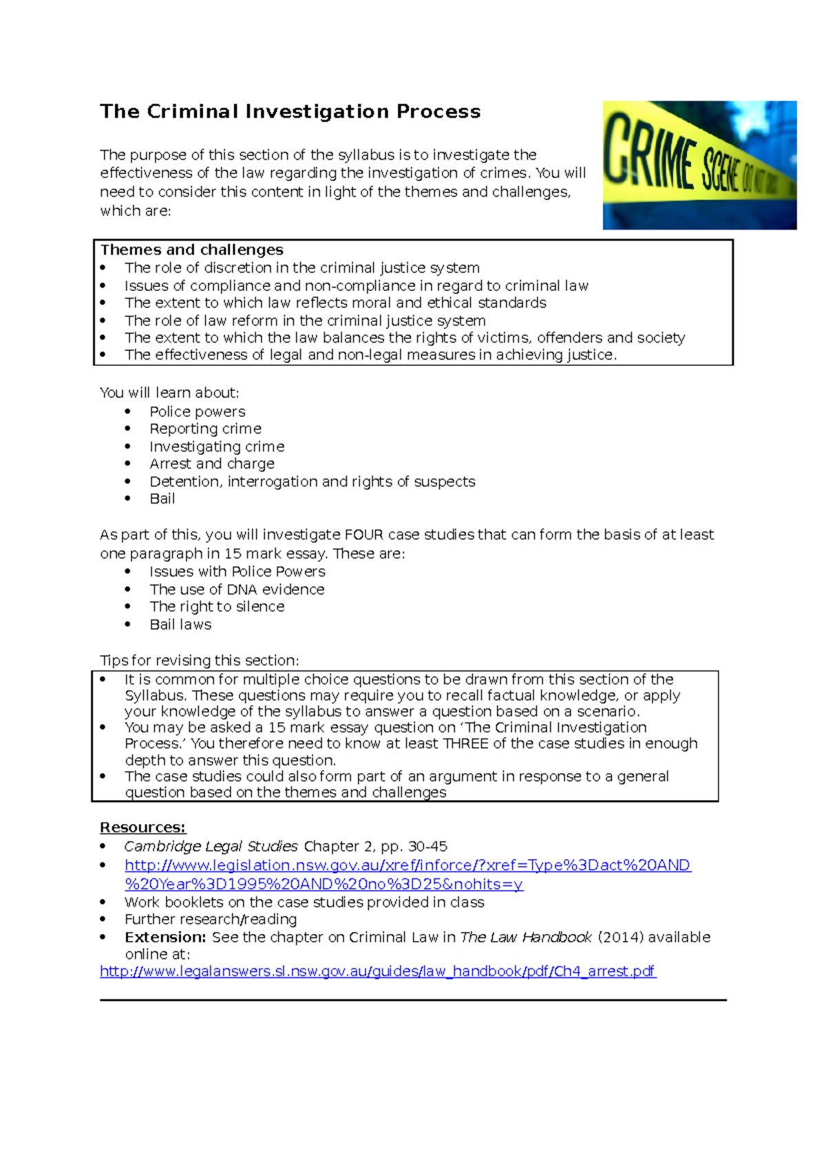 2. Criminal Investigation Process - The Criminal Investigation Process ...