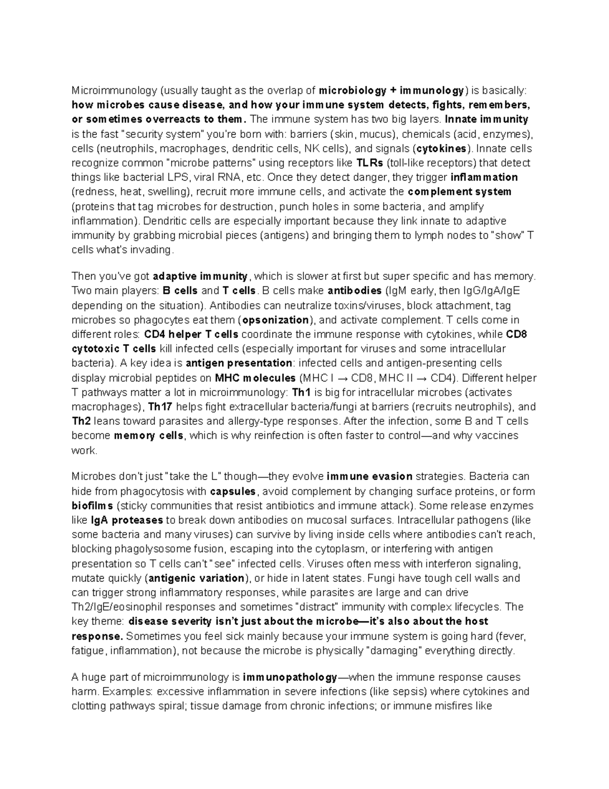 Microimmunology Overview: Interplay of Microbes and Immune Response ...