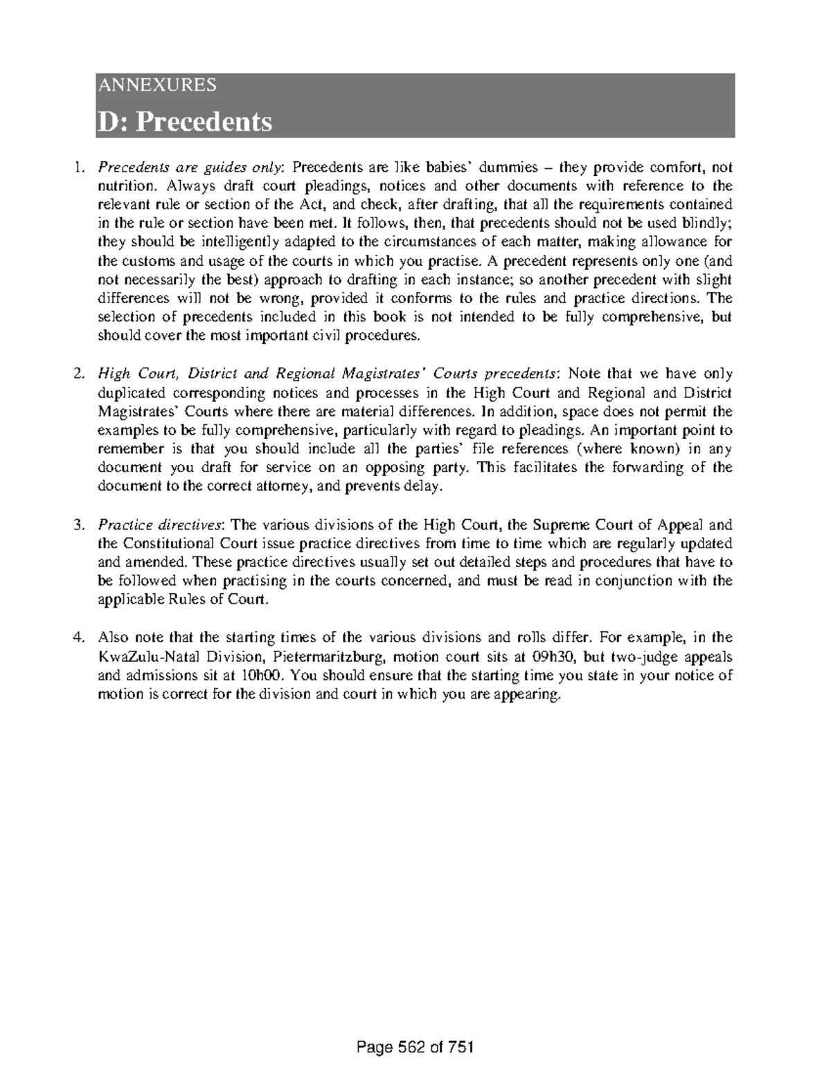 Notice of Bar Template - High Court of South Africa (Gauteng Division ...