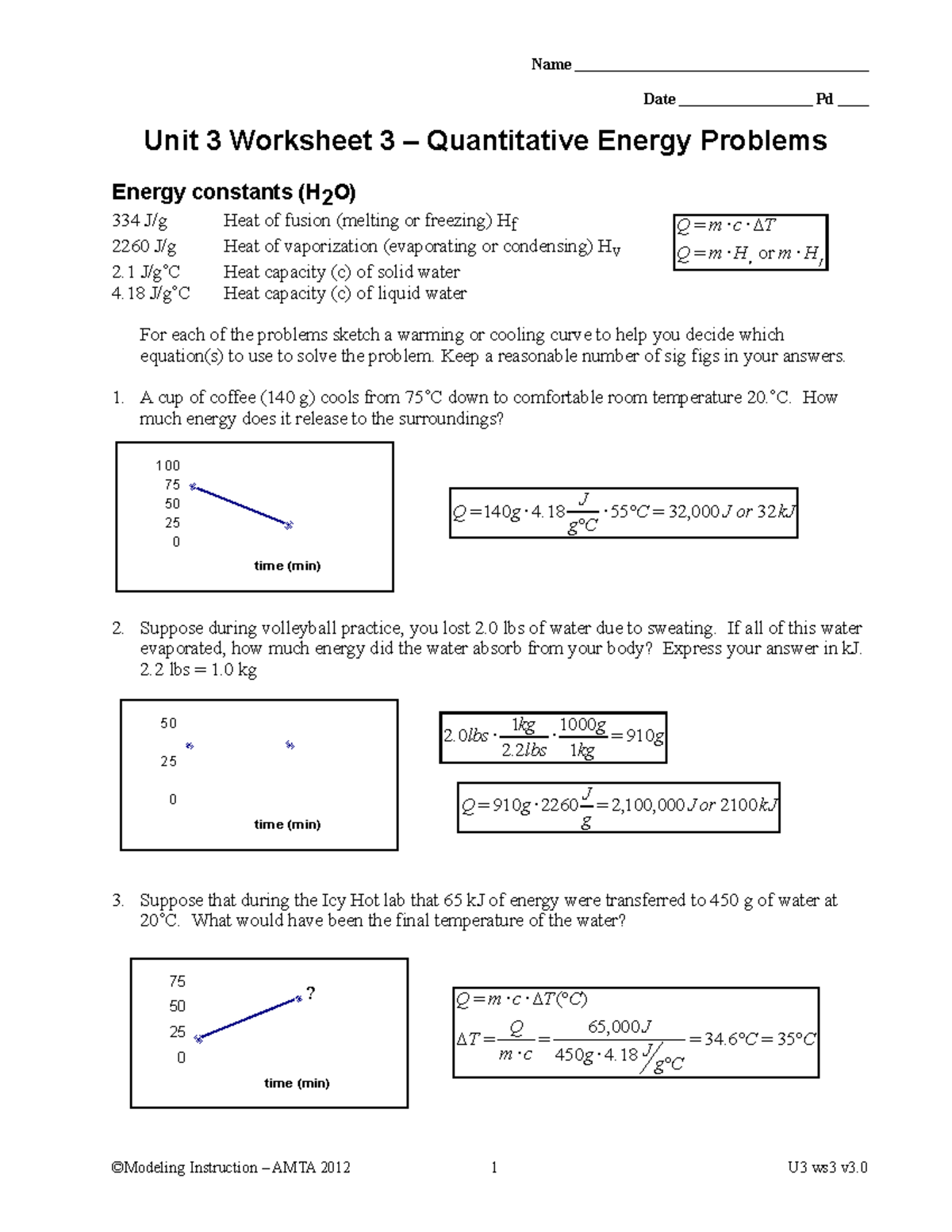 WS3 - Quantitative Energy Problems Key & Solutions 1 - Studocu