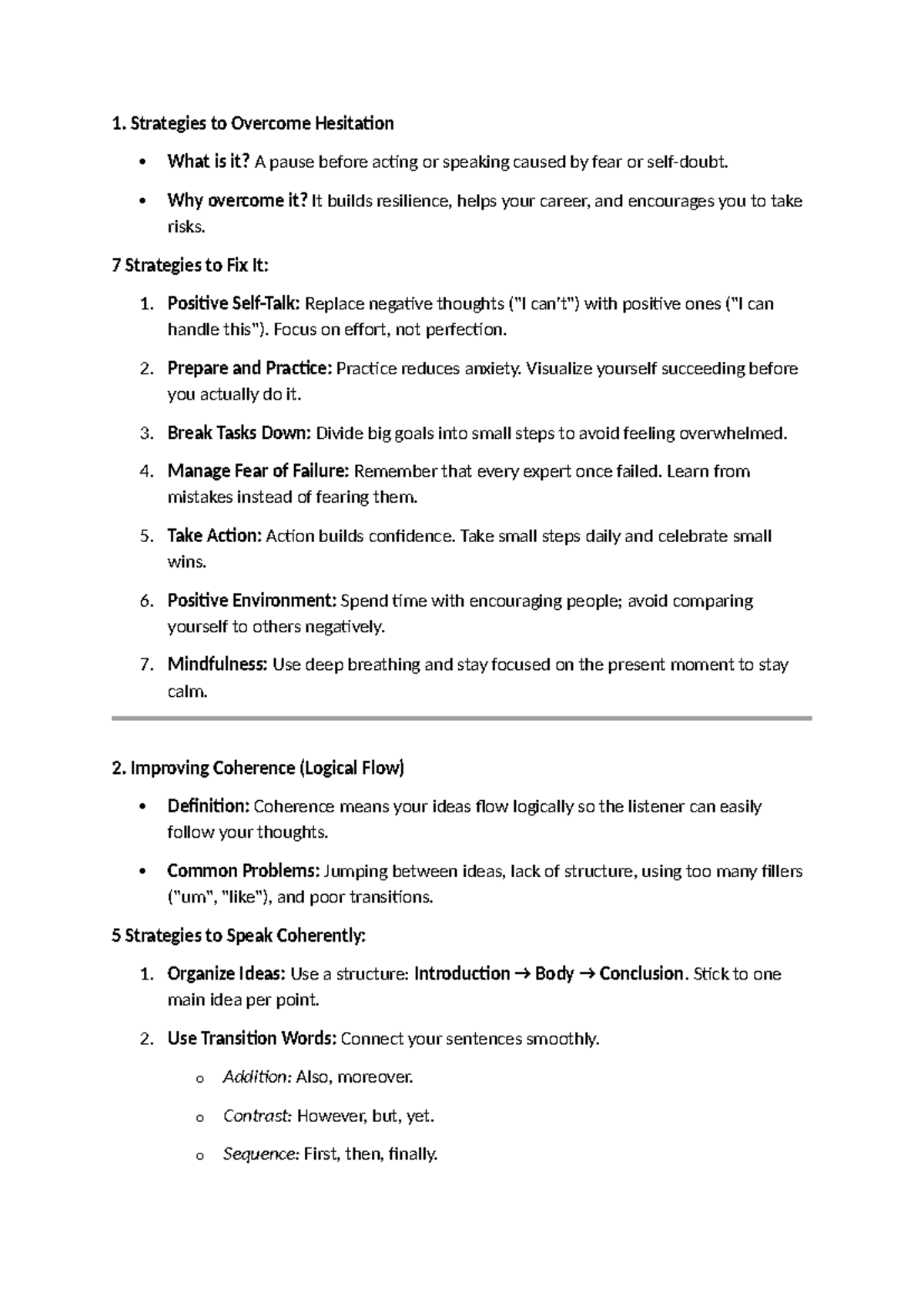 Strategies to Overcome Hesitation and Improve Communication Skills ...