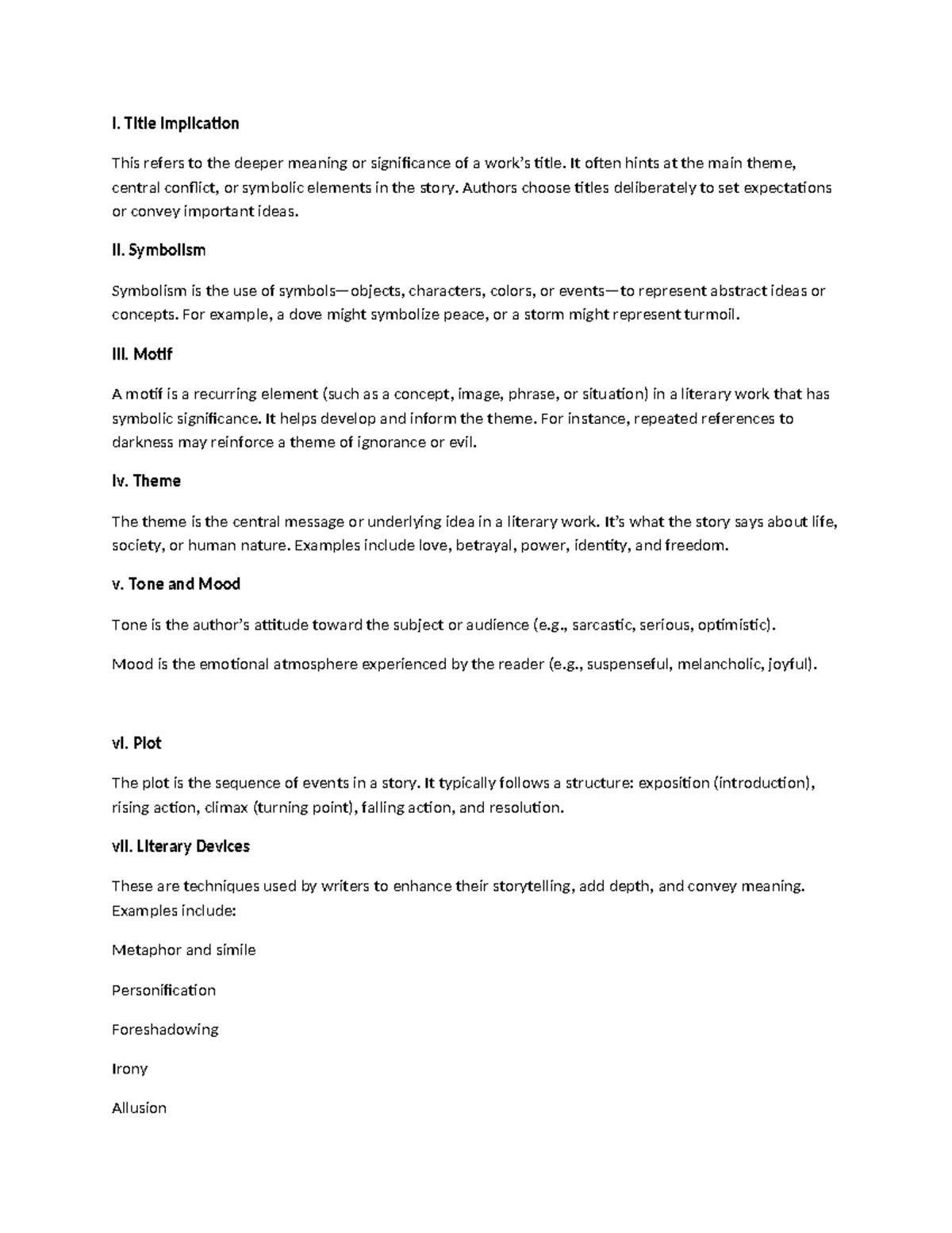 World Literature Analysis: Themes, Symbols, and Literary Devices - Studocu