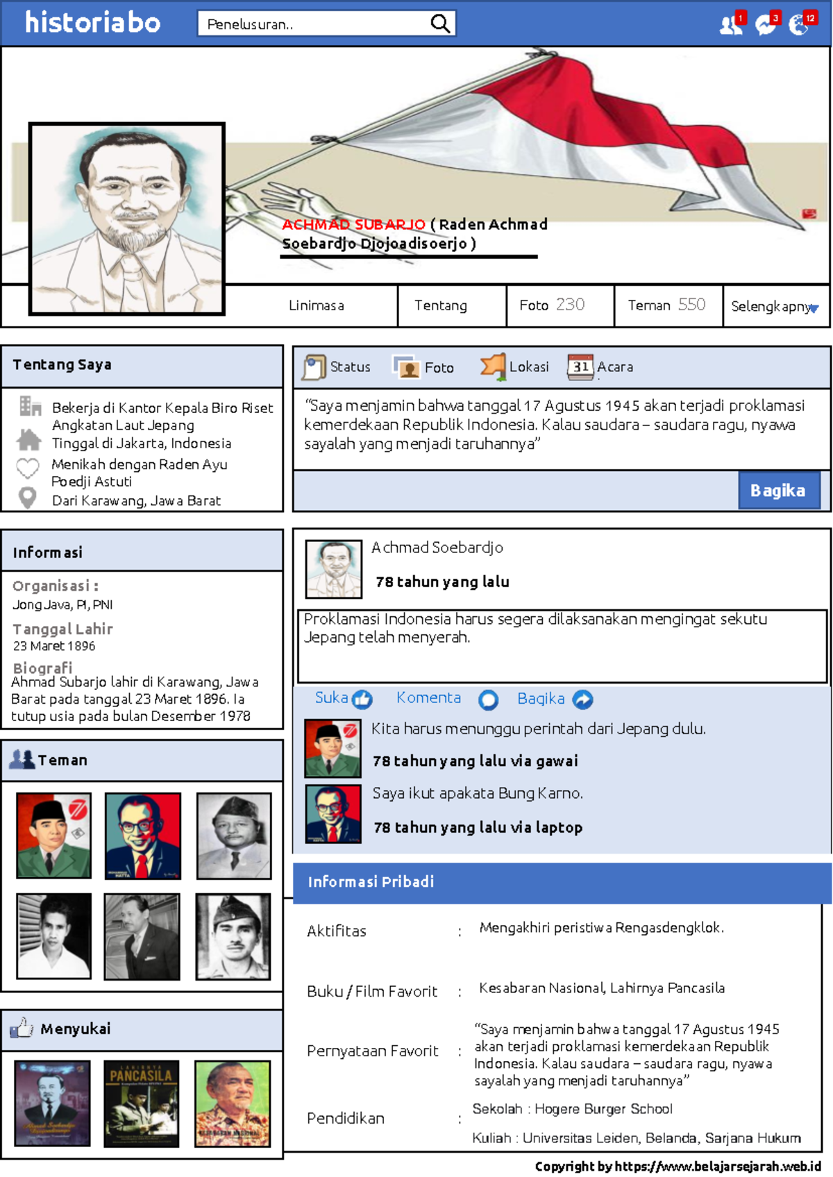 Biografi Ahmad Subarjo: Tokoh Sejarah Indonesia - Studocu