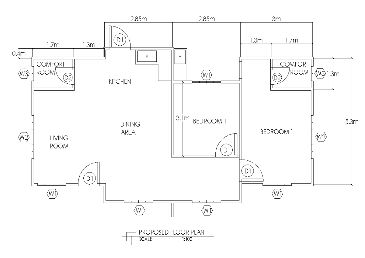 Proposed Floor Plan Sample Electrical Engineering 1 1 0 2 2 1 1 1 0013