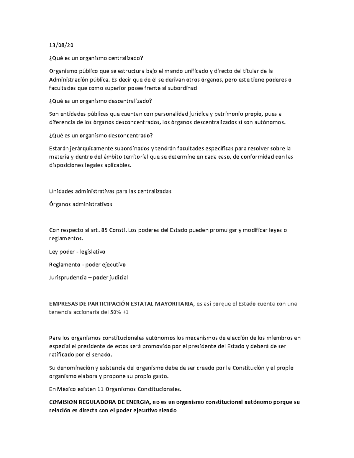 Derecho administrativo 2 - Warning: TT: undefined function: 32 Warning: TT: undefined function ...