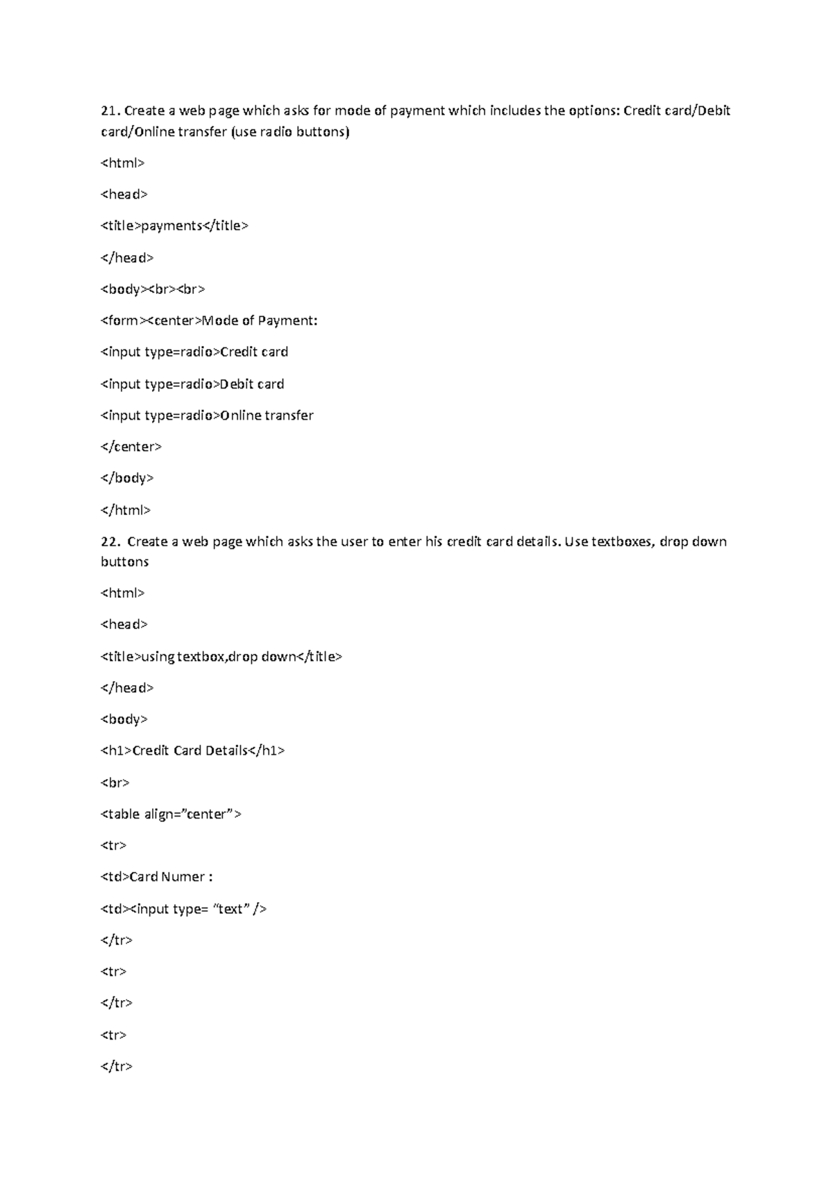 Web Development Lab 3 - Payment Forms and Web Pages - Studocu