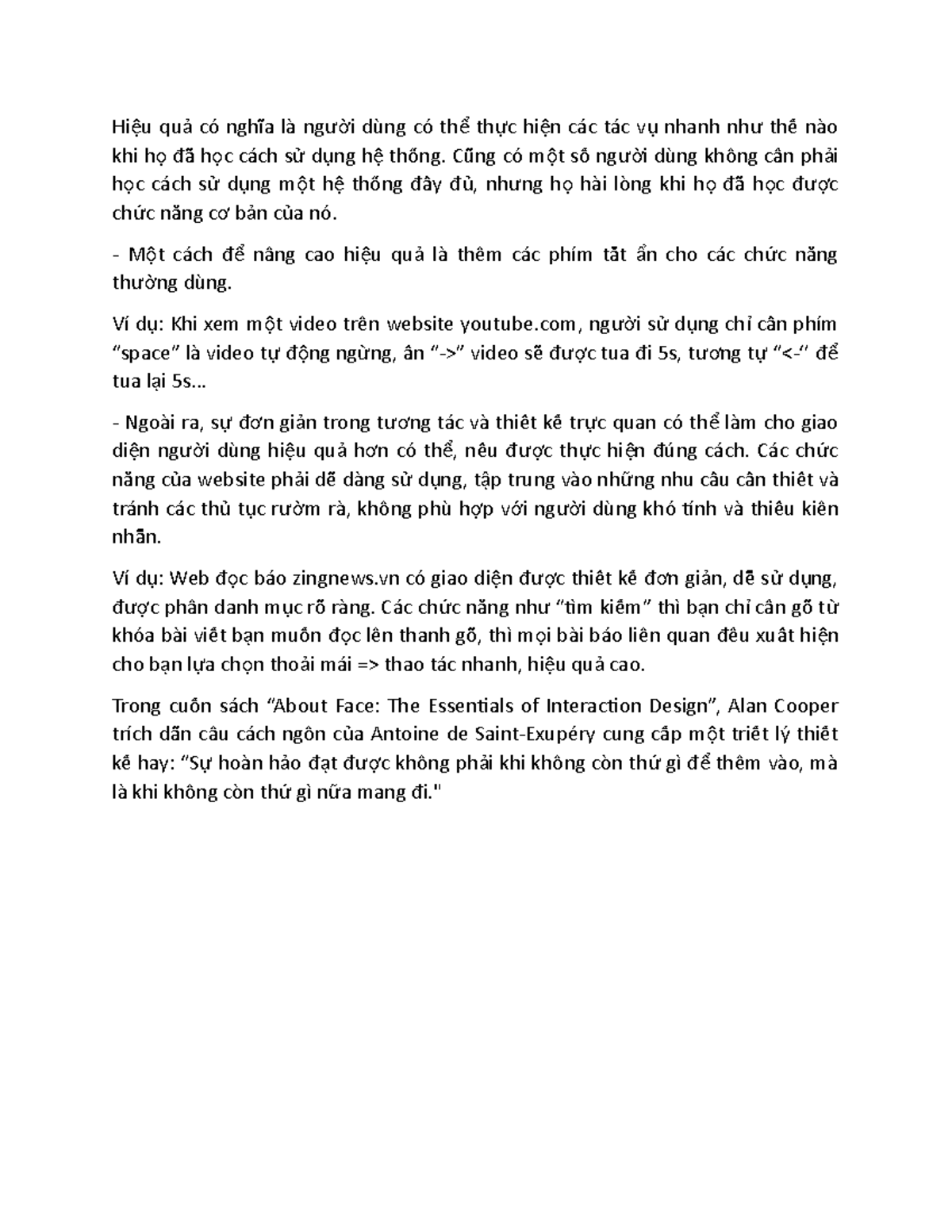 quản trị học giáo trình về effect - Hi u qu có nghĩa là ng i dùng có th th c hi n các tác v ...