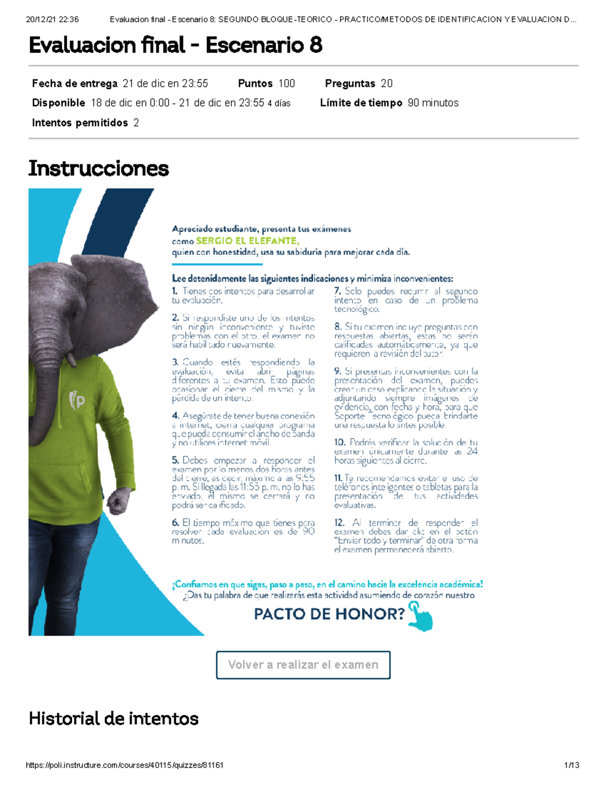 Evaluación Final - Escenario 8: Métodos de Identificación y Evaluación ...