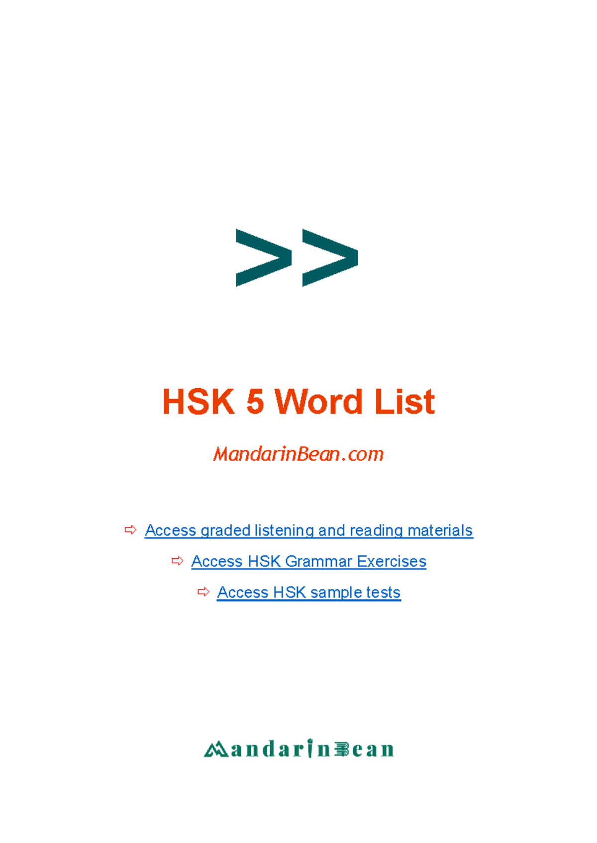 HSK 5 Vocabulary Word List for Language Learners - Studocu