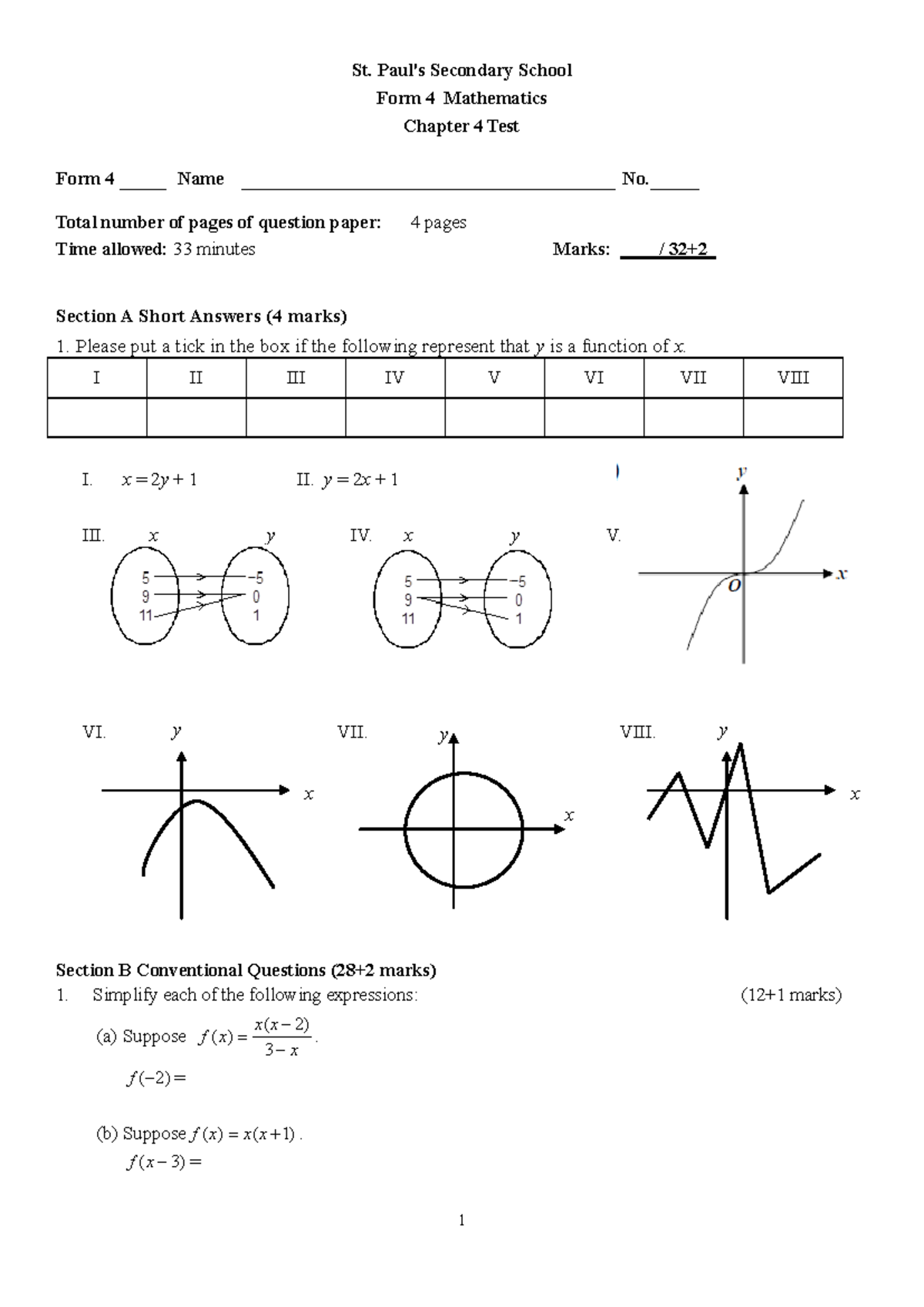 F4 Math Ch4 Test v3a-2122 blank - St. Paul's Secondary School Form 4 ...