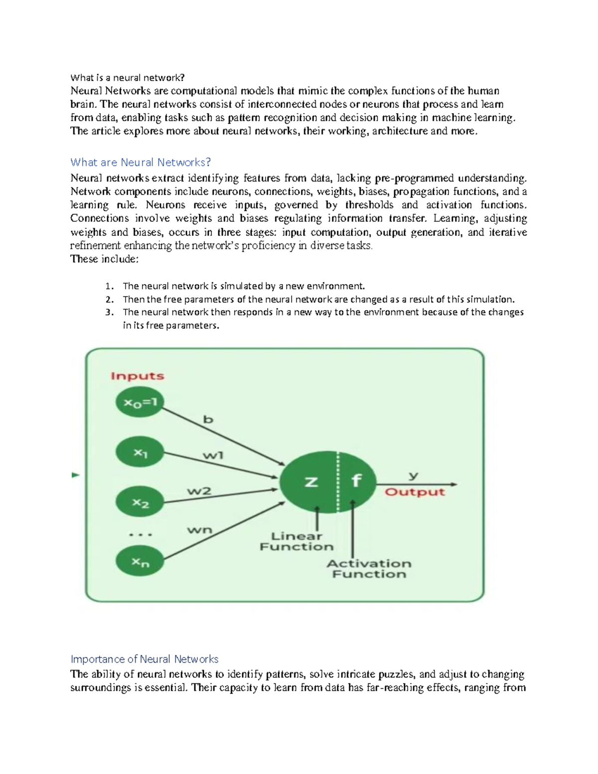Neural network and genetic algorithms - What is a neural network? Neural Networks are ...