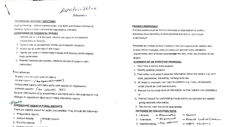 Technical Report Writing: Key Elements & Proposal Guidelines - Studocu