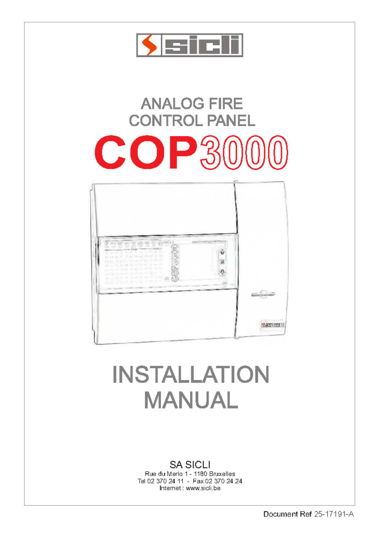 Eaton Fire Addressable Control Panel COP3000 Installation Manual - Studocu