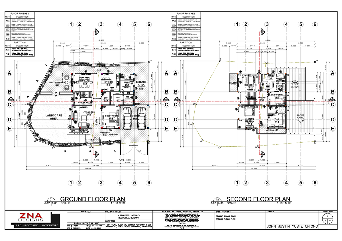 FLOOR FINISHES PLANS FOR HOUSE DESIGN (600MM & 200MM TILES) - Studocu