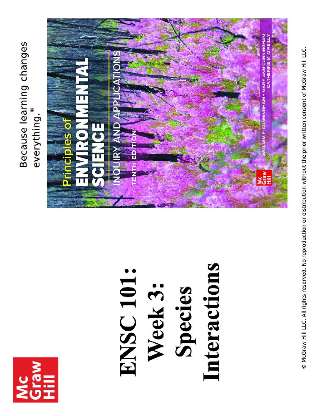 Species Interactions Overview: Week 3 Analysis for ENSC 101 - Studocu