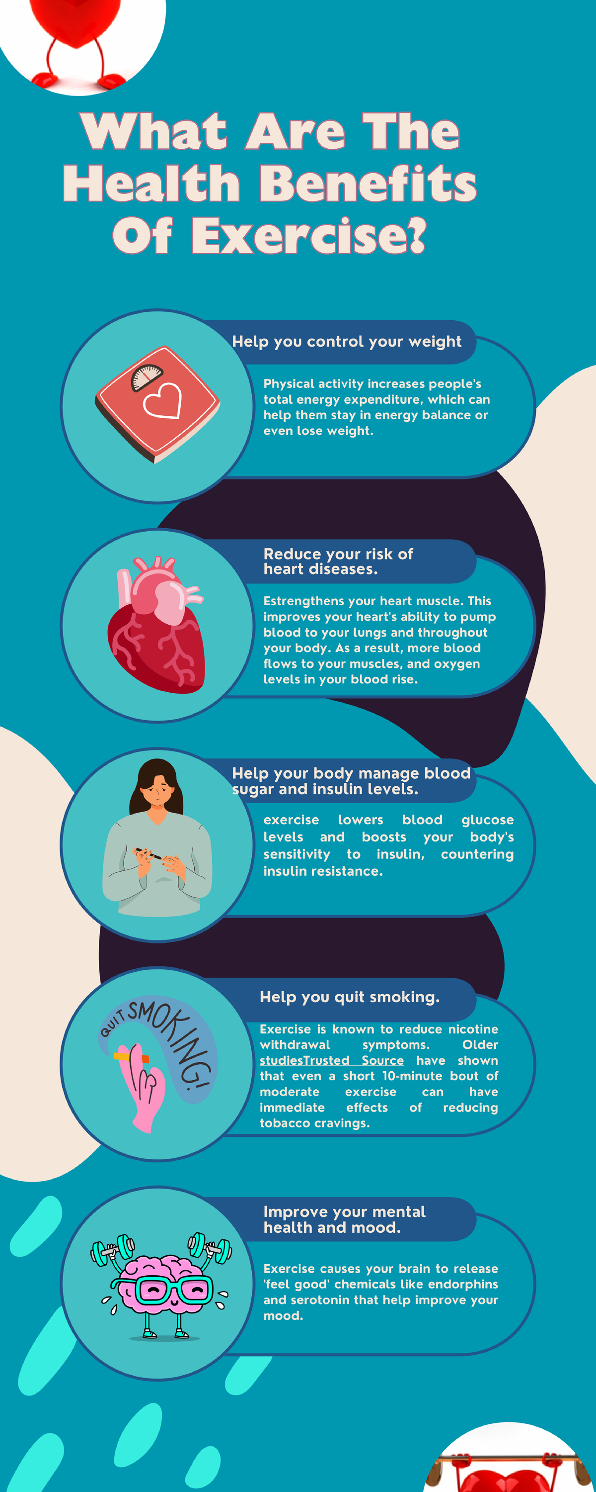 Health Benefits of Exercise: Infographic Overview on Key Points - Studocu
