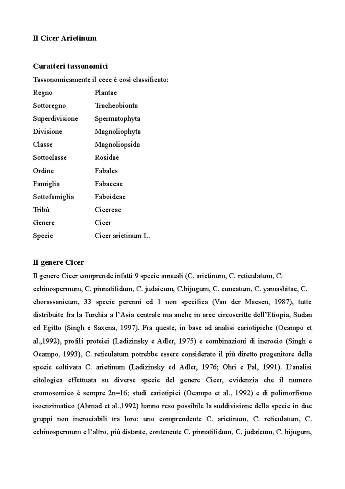 Cece - tassonomia e nutraceutica legume - cece - Il Cicer Arietinum ...