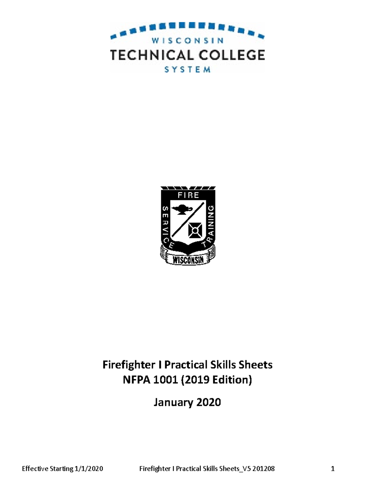 FFI Practical Skills Sheets - 2019 Edition Certification Guide - Studocu
