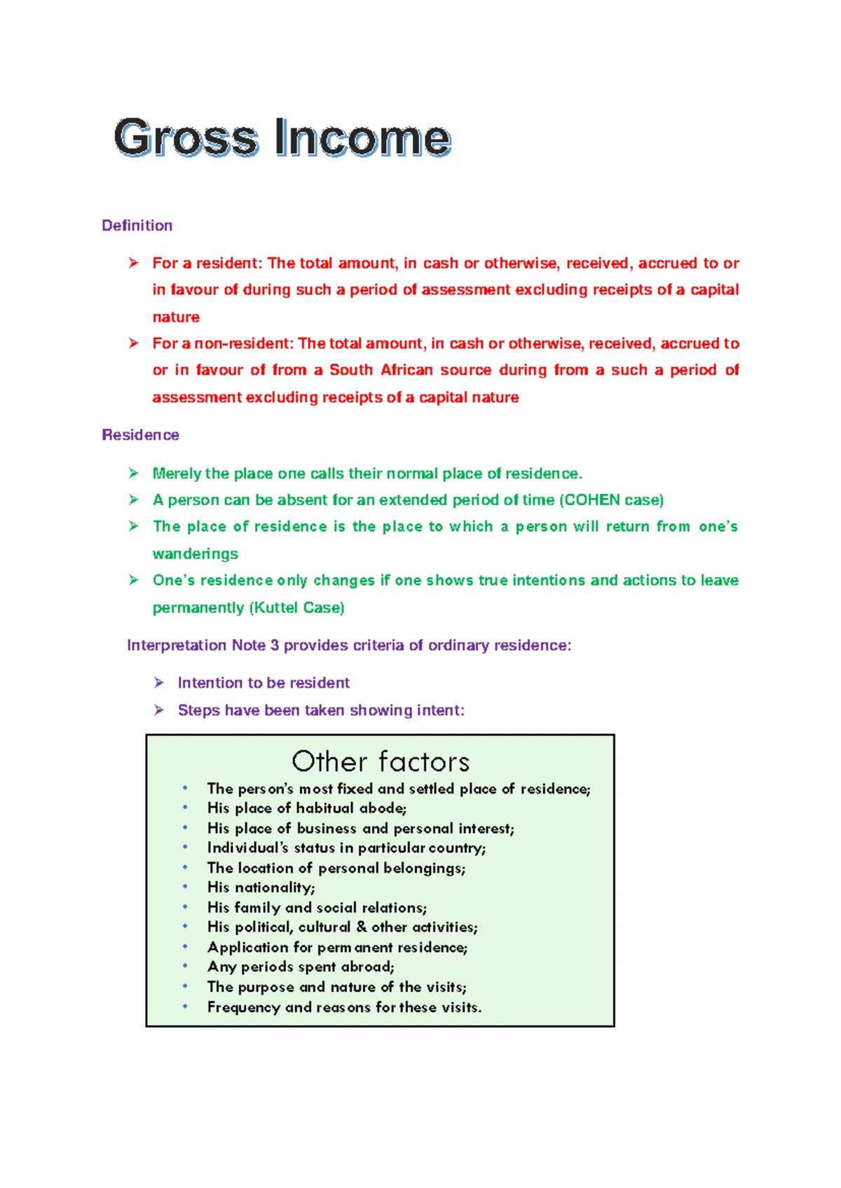 Special Inclusions & Exempt Income Overview (UJ 2025) - Studocu
