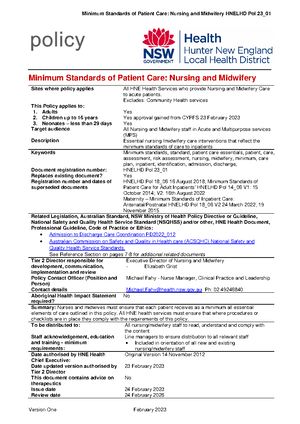 [Solved] Briefly introduce the NMBA RN Standards for practice and explain - Bachelor of Nursing ...