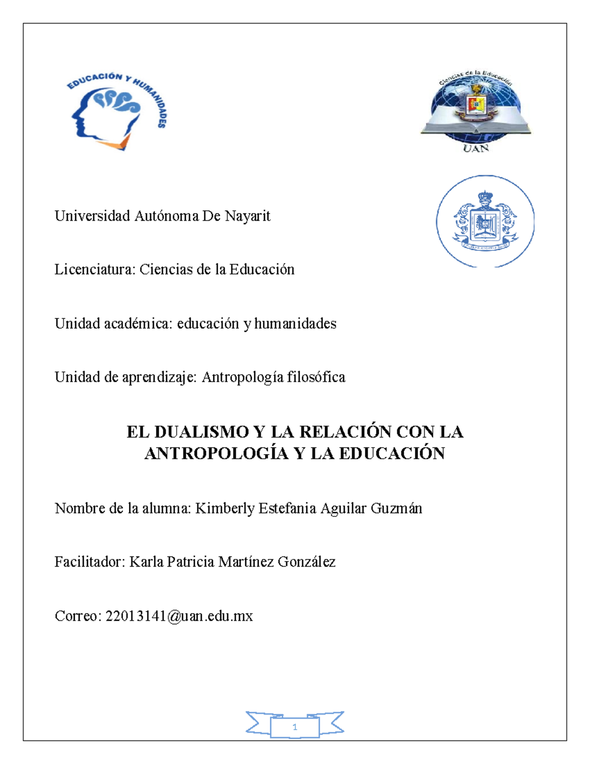 Las Dualidades en la Educación: Antropología Filosófica y Dualismo ...