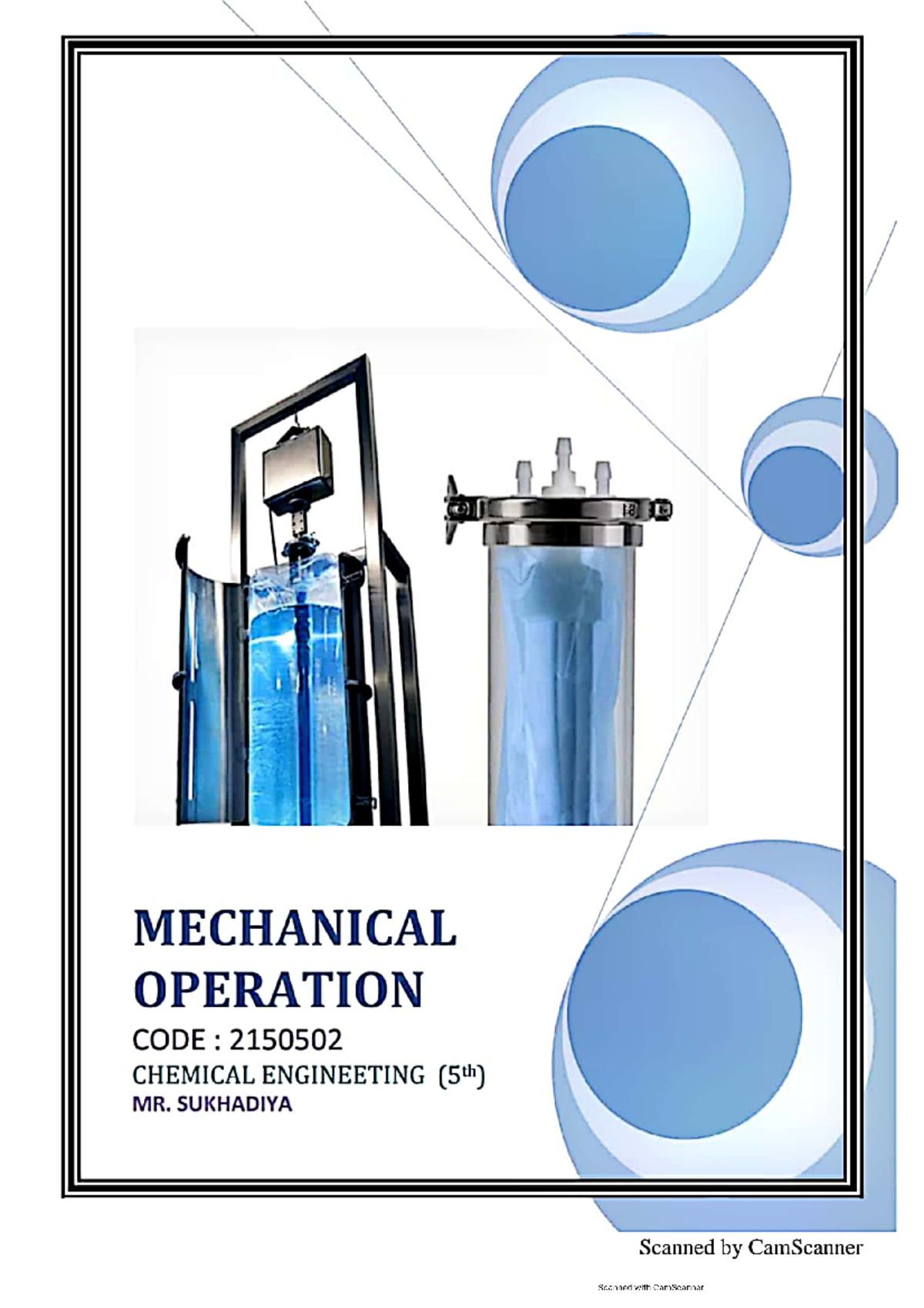 ME Notes - Mechanical Operations in Chemical Engineering (2150502 ...