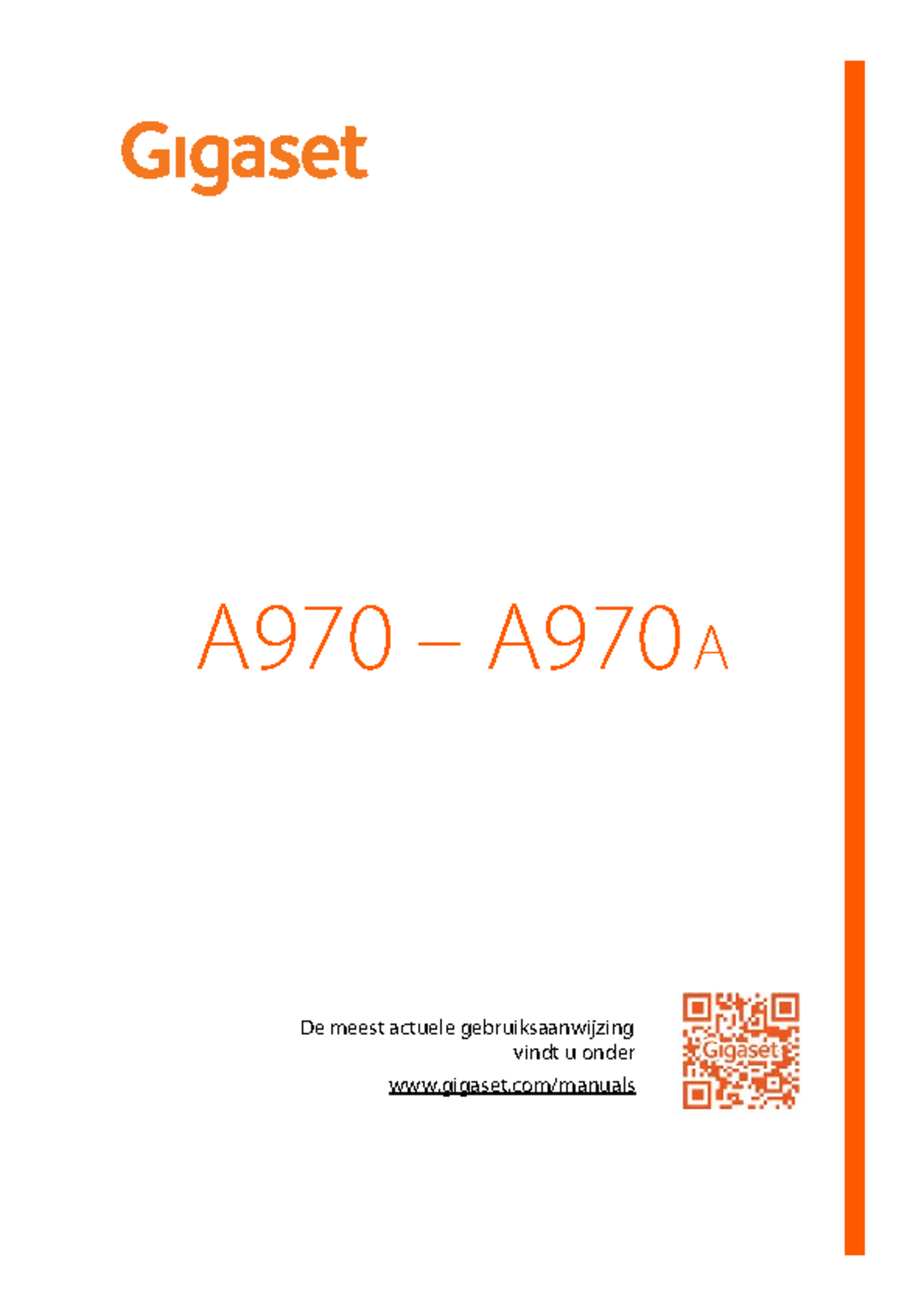 Gigaset A970 User Guide: Complete Operating Instructions - Studeersnel