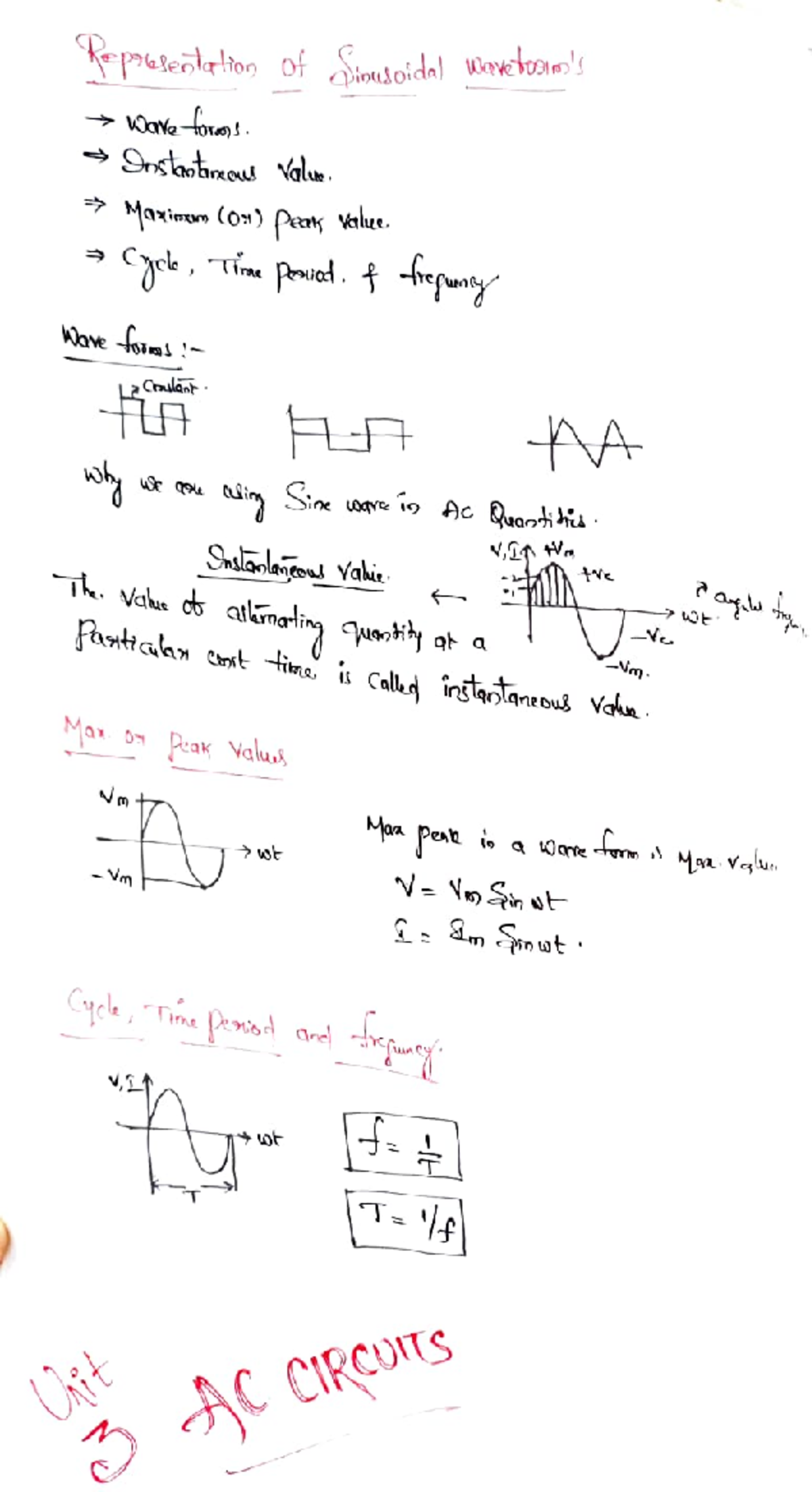 AC Circuits Notes (ACC 101) - Unit Overview and Key Concepts - Studocu